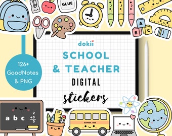 Kawaii Cute Back to School PNG Bundle - Etsy