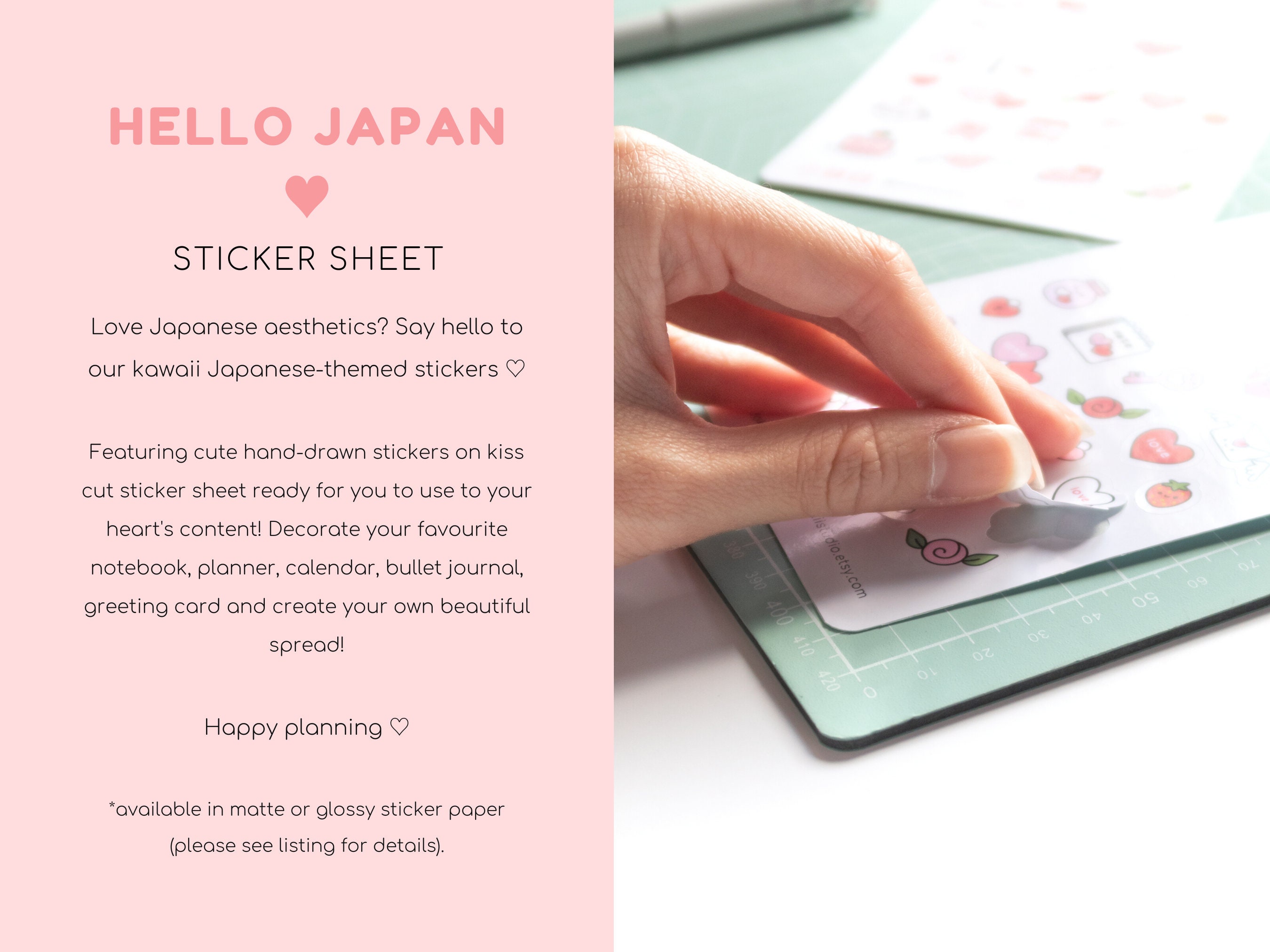 Kawaii Sakura Season Sticker Sheet | Cute Japanese Cherry Blossom ...