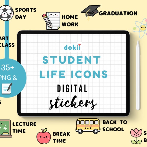 Cute College Student Sticker - Etsy