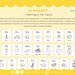 Kawaii 26 Alphabet Colouring Page, Cute A to Z Printable PDF Colouring ...