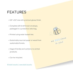 Cute Bee Greeting Card for Students, Graduates, Bee Lovers | We Bee ...