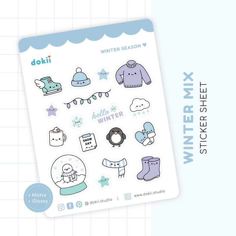 January Sticker Sheets - Etsy UK