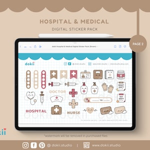 Kawaii Doctors & Nurses Digital Sticker Pack | Cute Medical Workers ...