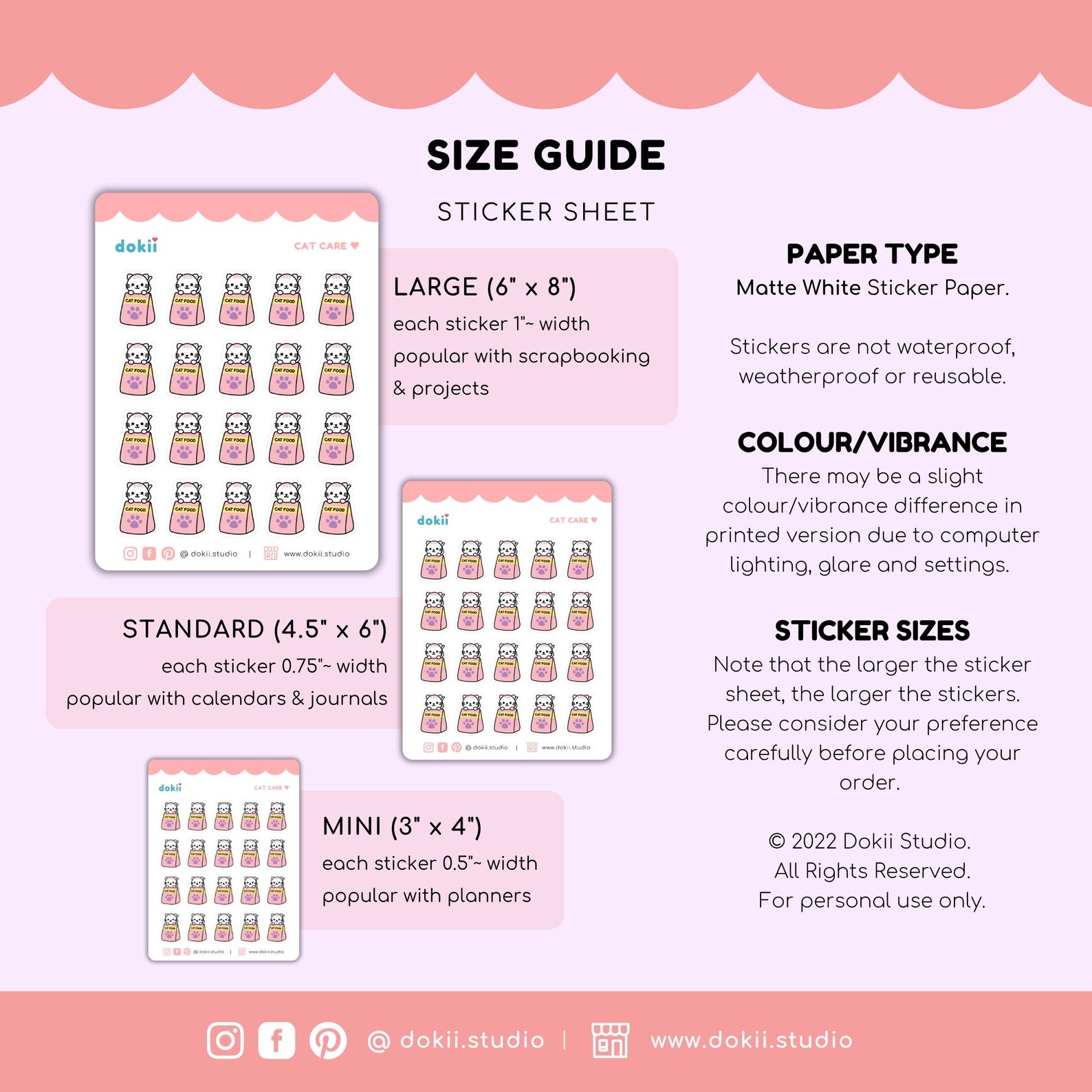 Order Cat Food Reminder Stickers | Cute Cat Planner Stickers, Replenish ...