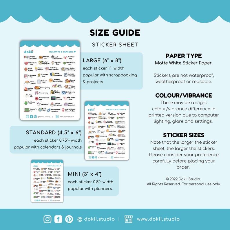 2026 UK Yearly Events Planner Stickers | 39 Cute UK Calendar Stickers ...