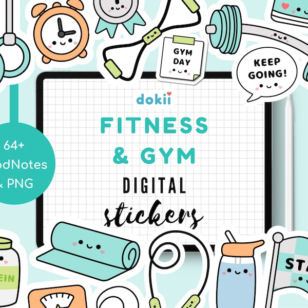 Fitness Stickers - Etsy