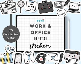 Office Work Stickers - Etsy