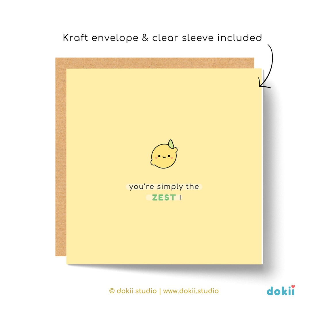 Cute Lemon Positivity Card | You're the ZEST! Lemon Zest Positive ...