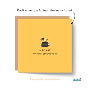 Cute Graduation Toast Card | Funny Graduation Greeting Card Toast Pun ...