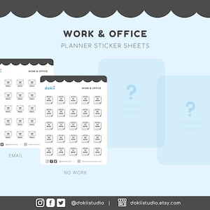 Work From Home Planner Sticker Sheet | Cute WFH Sticker Work From Home ...