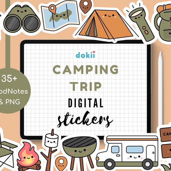 Camping Clipart - Etsy