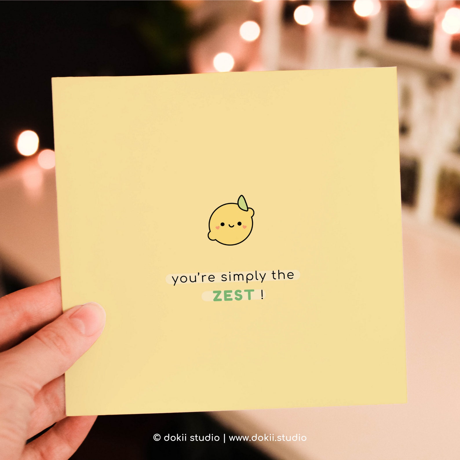 Cute Lemon Positivity Card | You're the ZEST! Lemon Zest Positive ...
