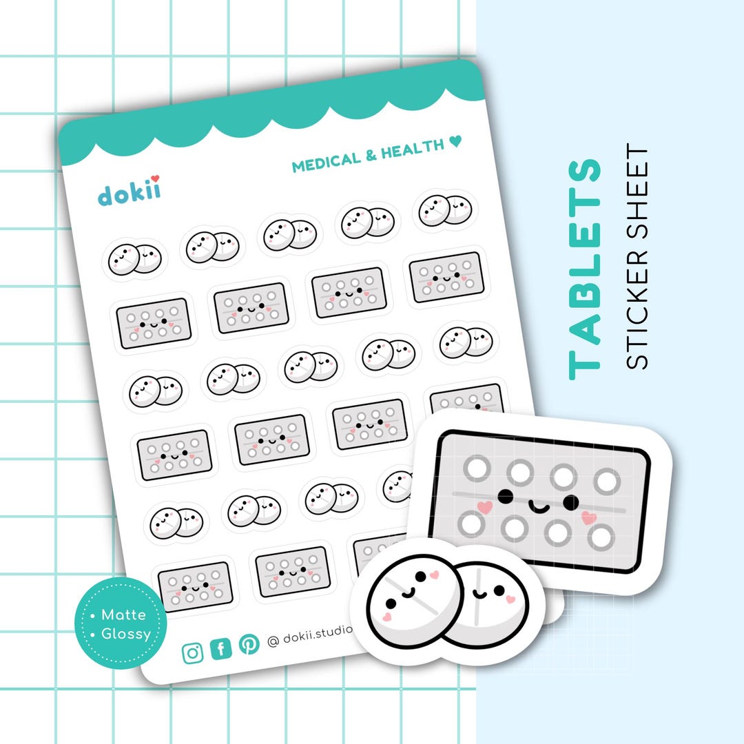 Take Tablet Planner Sticker Sheet | Cute Tablet Planner Stickers Tablet ...