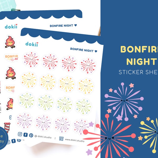 Fireworks Sticker - Etsy