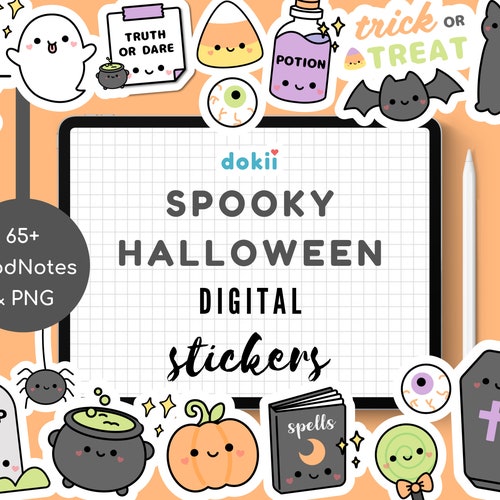 Halloween Cat Goodnotes Stickers. Digital Planner Sticker - Etsy