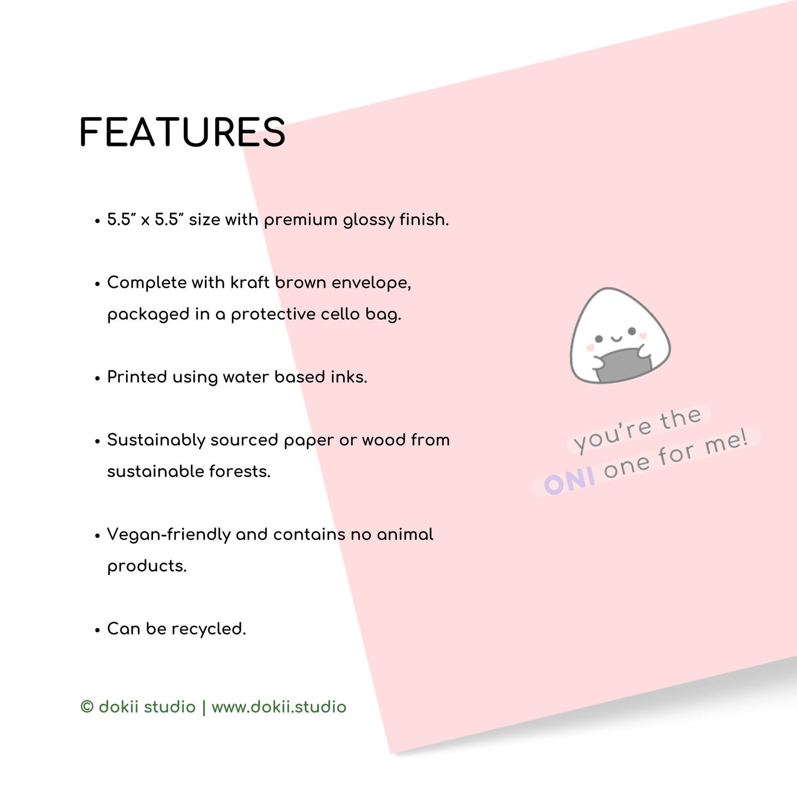 Cute Onigiri Greeting Card | Funny Sushi Anniversary Card Pun for ...