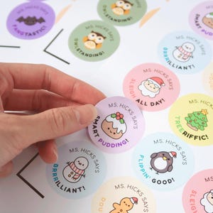 2025 Happy Lunar New Year Stickers Round Label Personalise Year of the ...