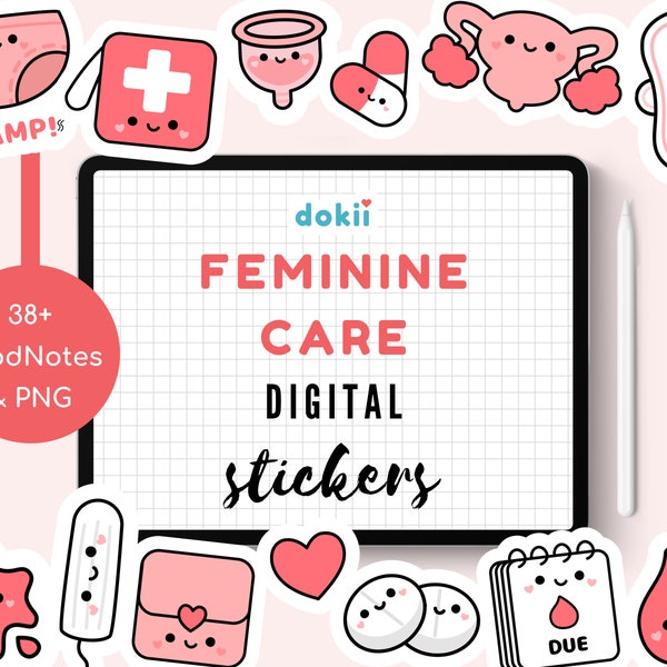 Menstrual Cycle Digital Stickers - Etsy