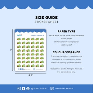 48 Cute Pay Day Sticker Sheet | Mini Payday Planner Stickers | Cute ...