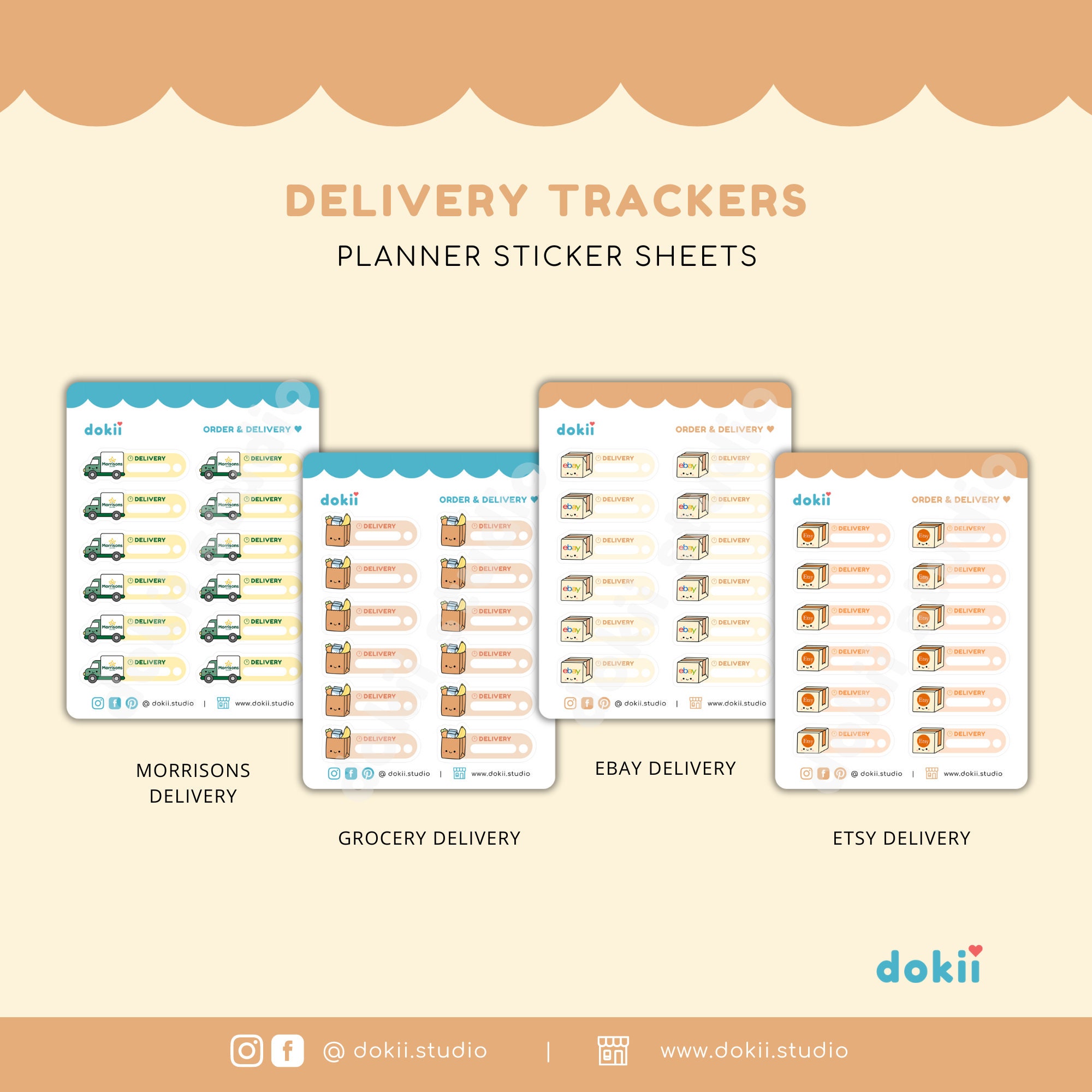 EBAY Delivery Tracker Sticker Sheet | Cute Online Delivery Tracker ...