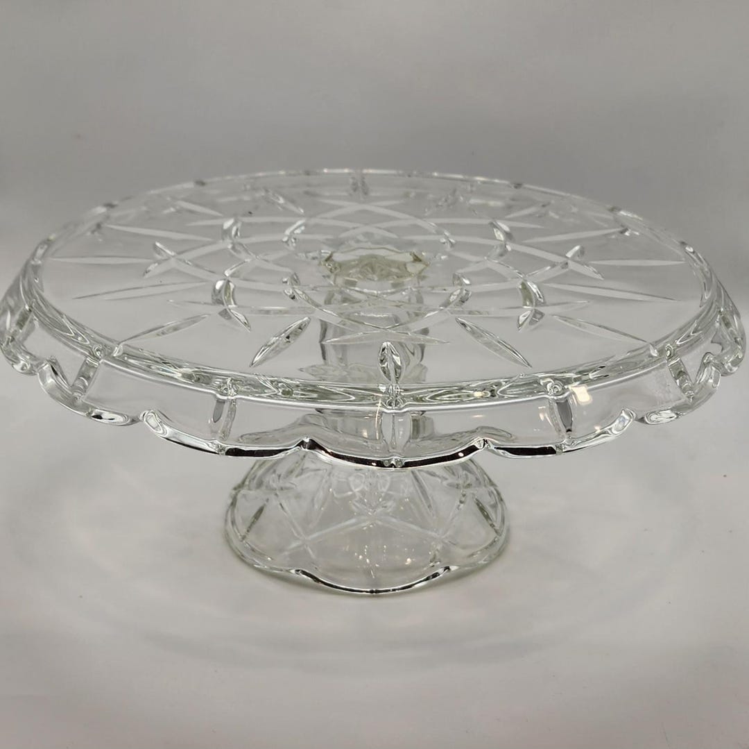 Gorham Crystal "lady Anne" Cake Stand Vintage - Etsy