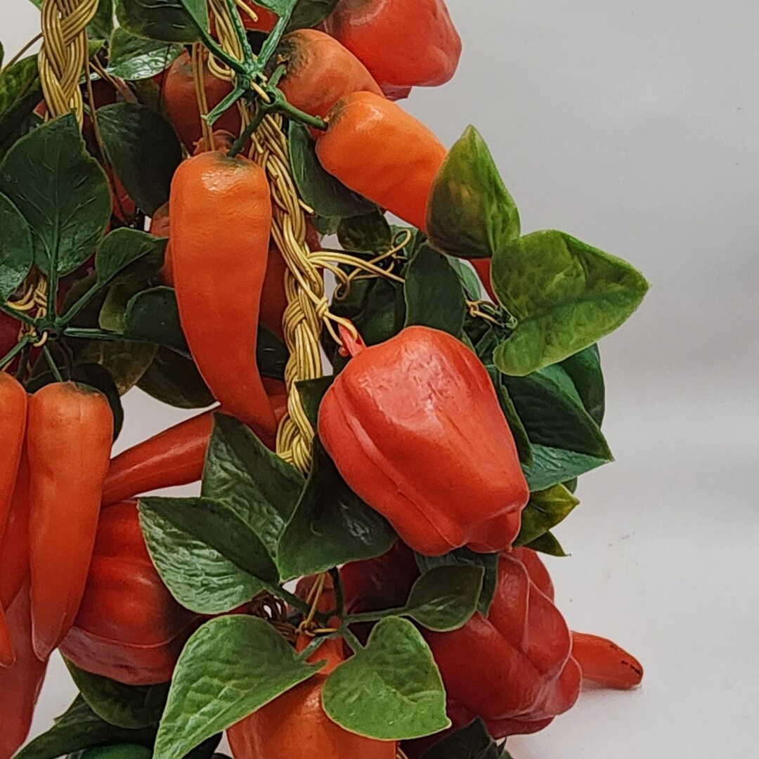 Fake Chili Pepper Garland Vine Artificial Peppers Vegetable Photography ...