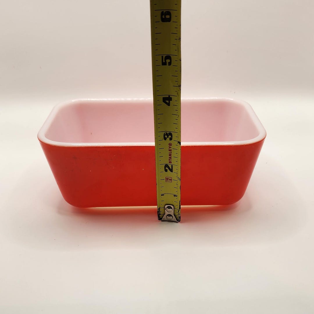 Red 502 Pyrex Milk Glass Refrigerator Box Vintage - Etsy