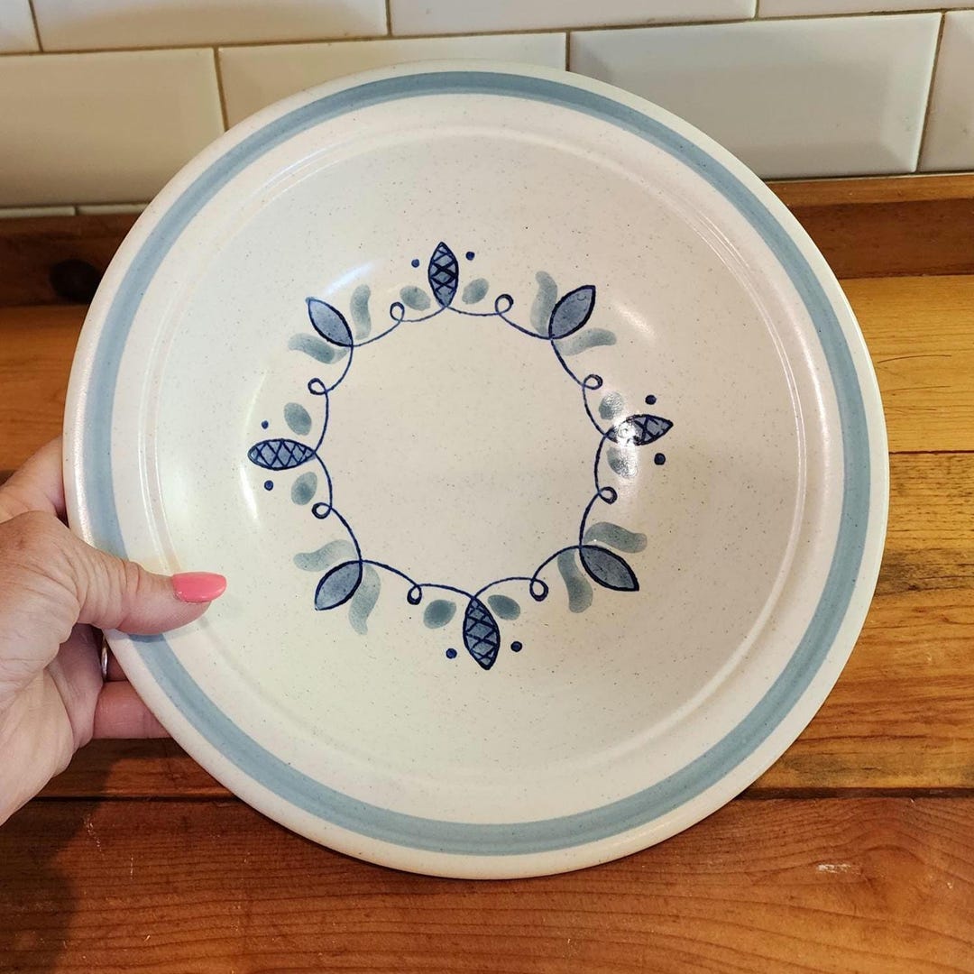 Vintage Poppytrail Cape Cod Pottery Bowl, 10" Serving Bowl by Metlox - Etsy
