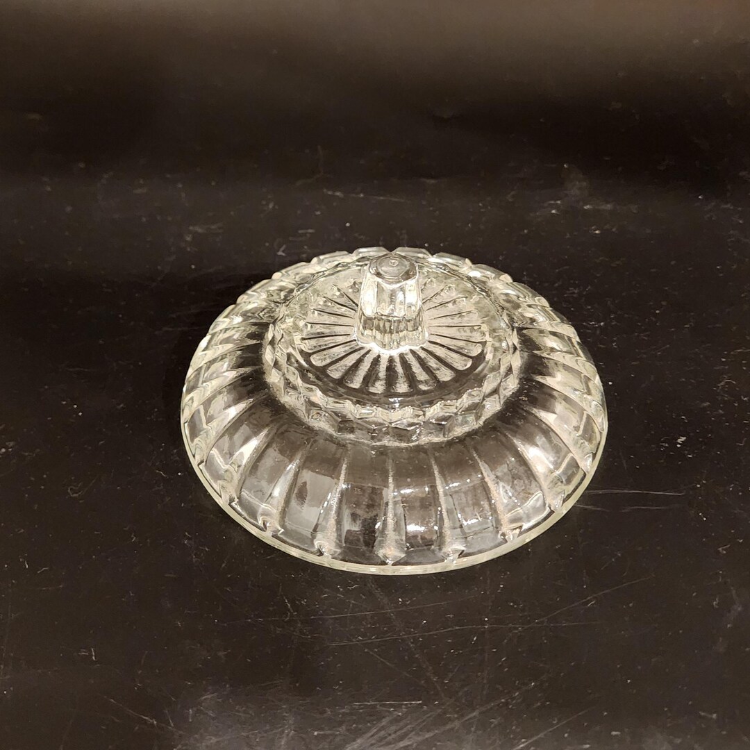Vintage Clear Glass Jelly Jar Lid 4" - Etsy