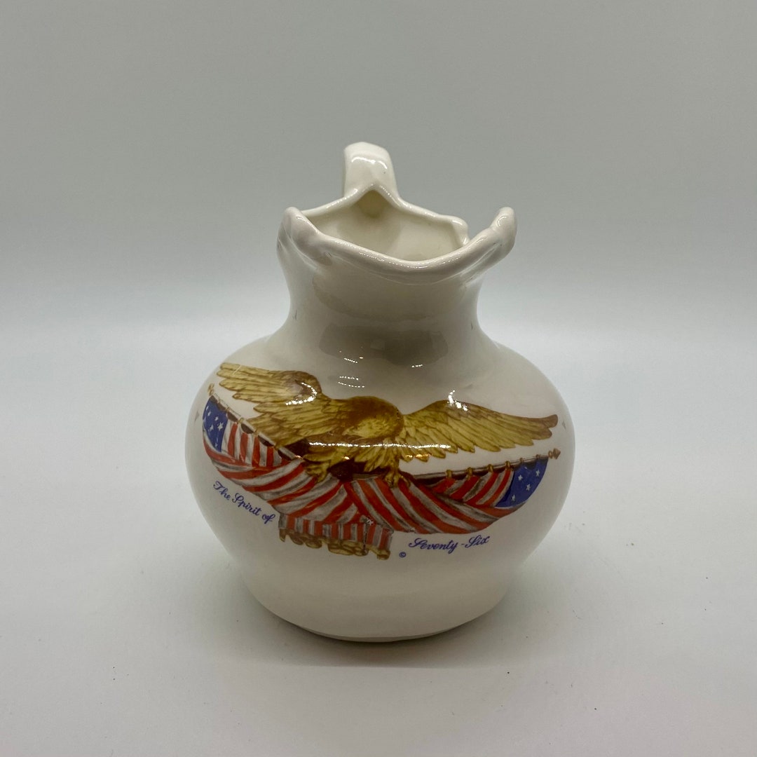 Vintage Eagle Pitcher Creamer Vase Jug the Spirit of Seventy Six ...