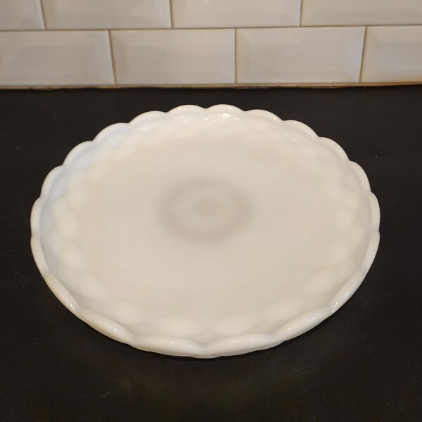 Milk Glass Platter - Etsy