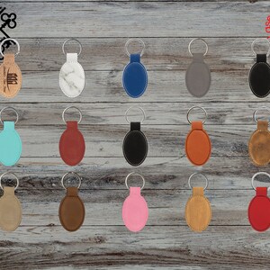 Laserable Leatherette Oval Keychain ~ Glowforge Supplies, Laser ...