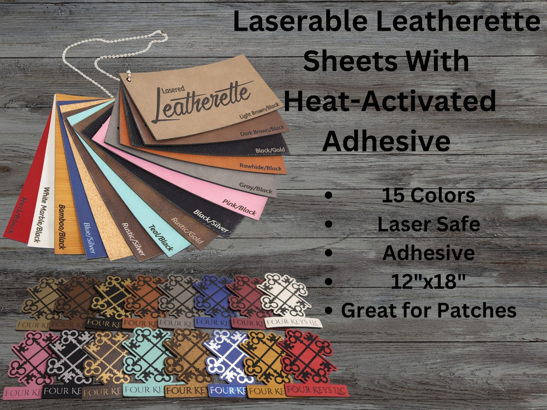 Laserable Leatherette Sheets 12x18 With Heat Activated - Etsy
