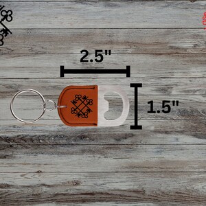 Laserable Leatherette Bottle Opener Oval Keychain ~ Glowforge Supplies ...