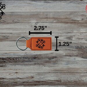 Laserable Leatherette Rectangle Keychain ~ Glowforge Supplies, Laser ...