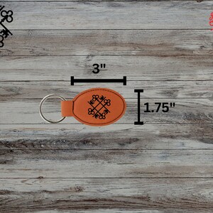 Laserable Leatherette Oval Keychain ~ Glowforge Supplies, Laser ...