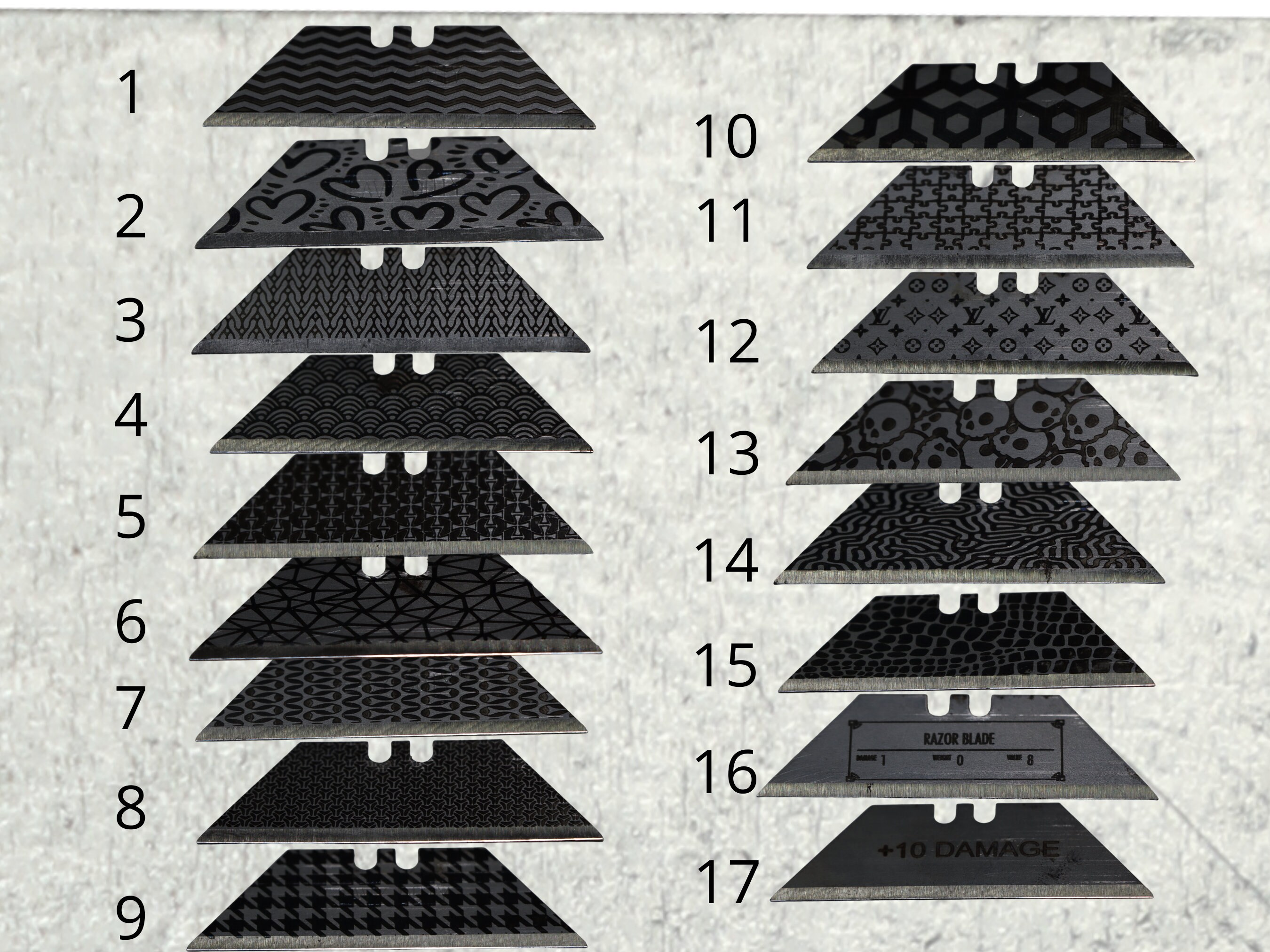 Utility Razor Blade engraved Personalized EDC Craft Hobby - Etsy