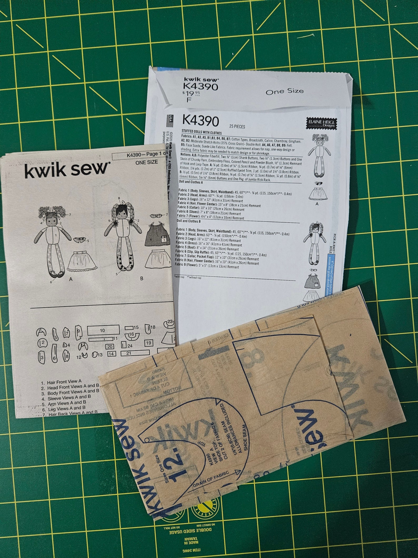 Kwik Sew, K4390,k4256, K4286, Doll Patterns - Etsy