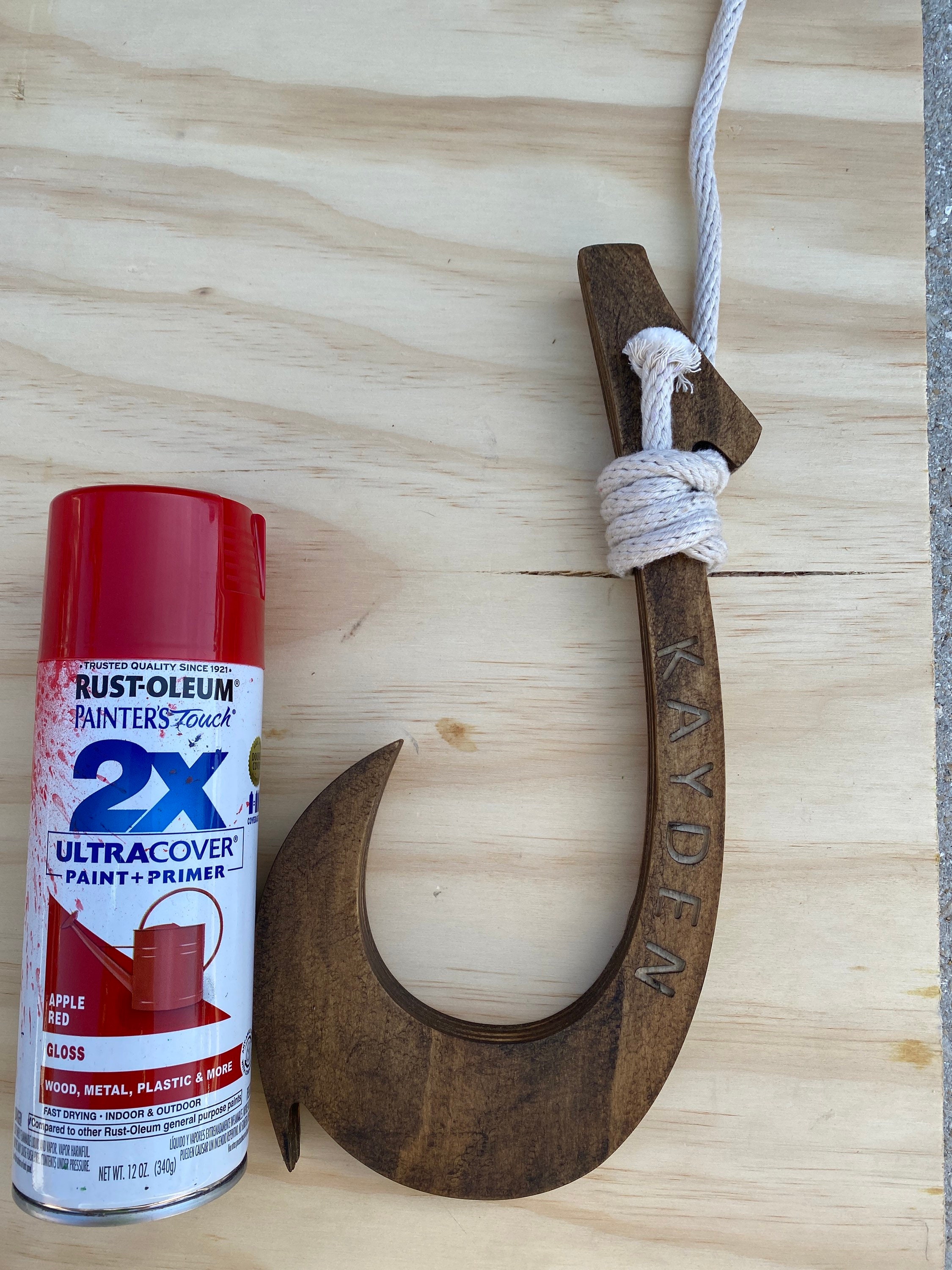 Fish Hook Wood Wall Decor - Etsy