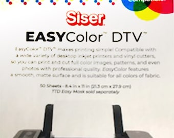 Siser Easycolor DTV, Printable Inkjet Vinyl Sheets - Etsy