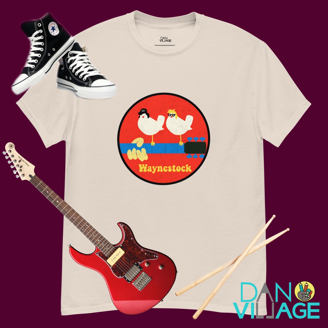 Waynestock - Wayne's World T Shirt - Waynes, Logo, Snl, Movie, Wayne ...