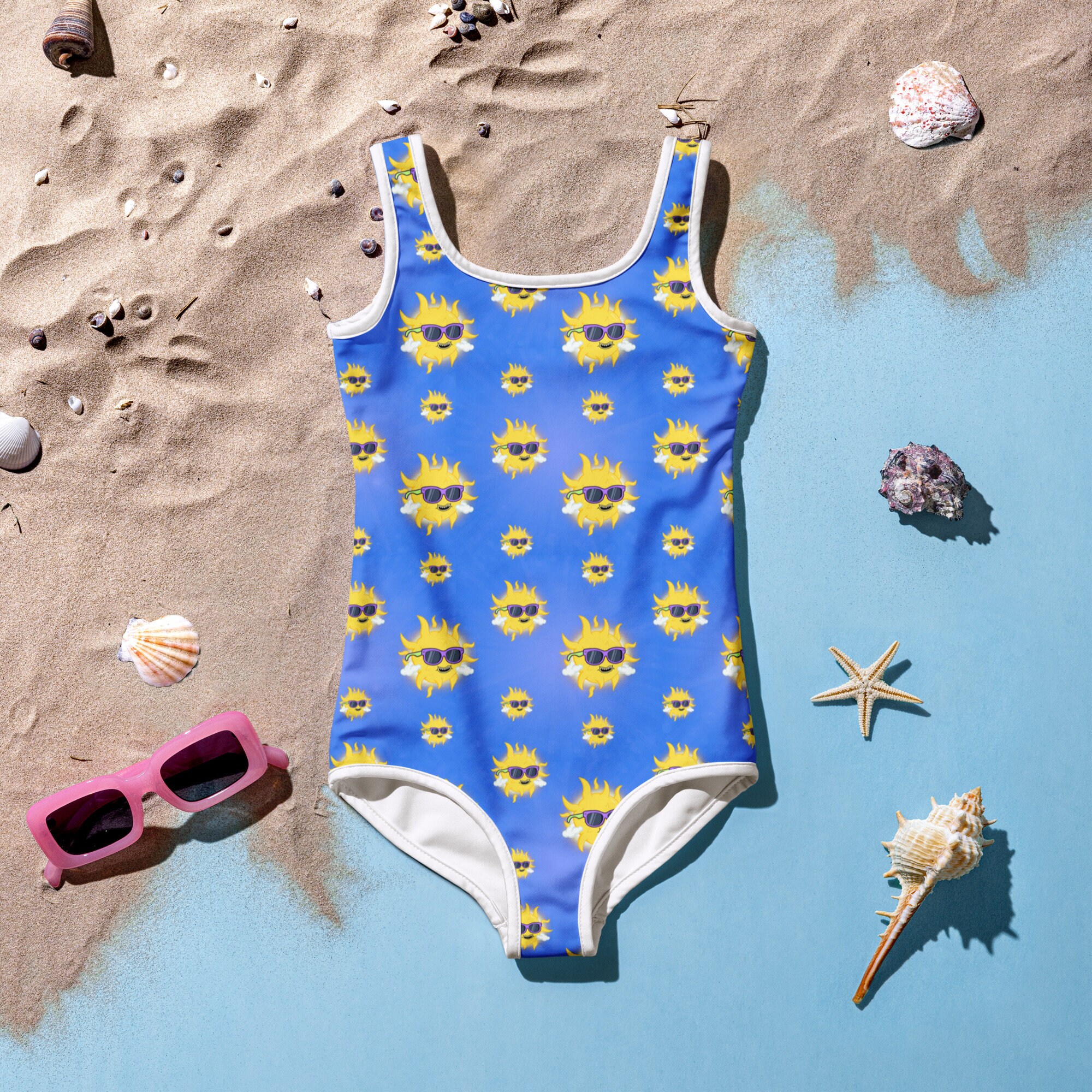 Happy Sun Girls Swimsuit, Bathing Suit, Bikini Youth, Kids, Children ...