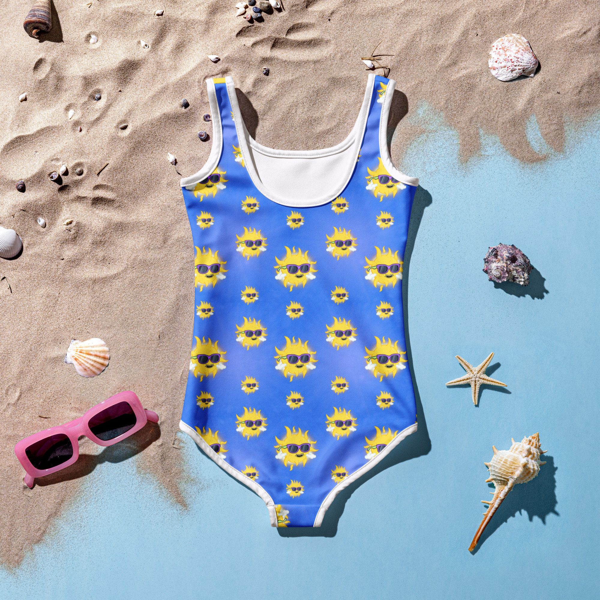 Happy Sun Girls Swimsuit, Bathing Suit, Bikini Youth, Kids, Children ...