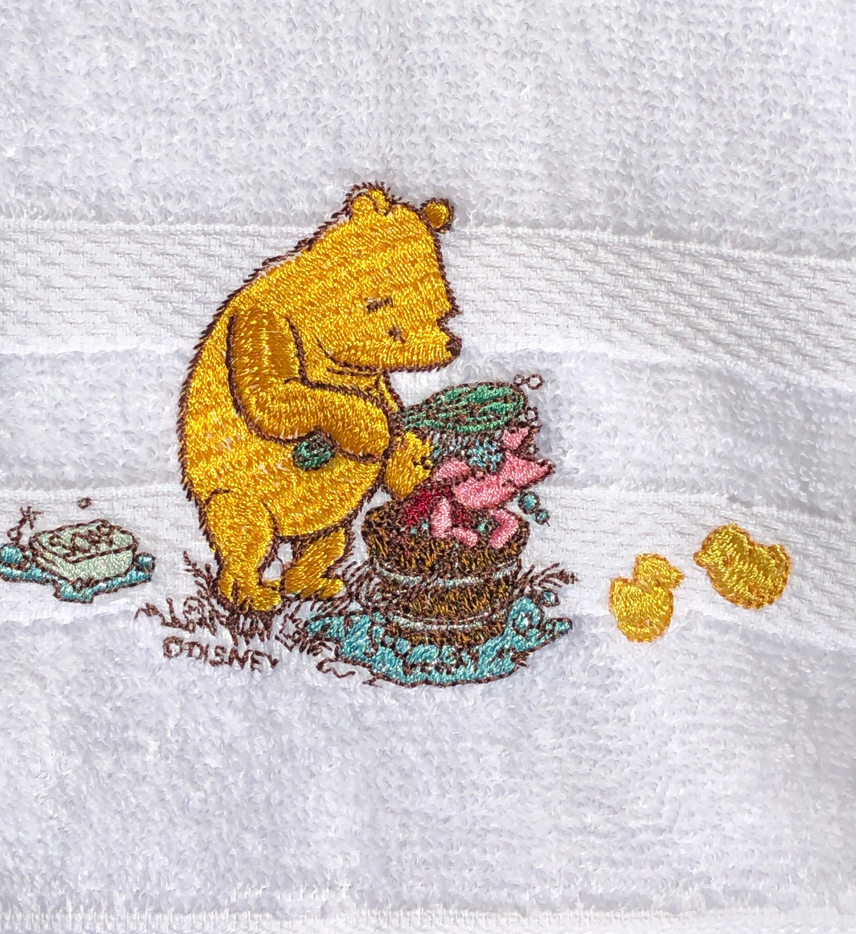 Disney's Classic Winnie the Pooh Giving Piglet A Bath | Etsy