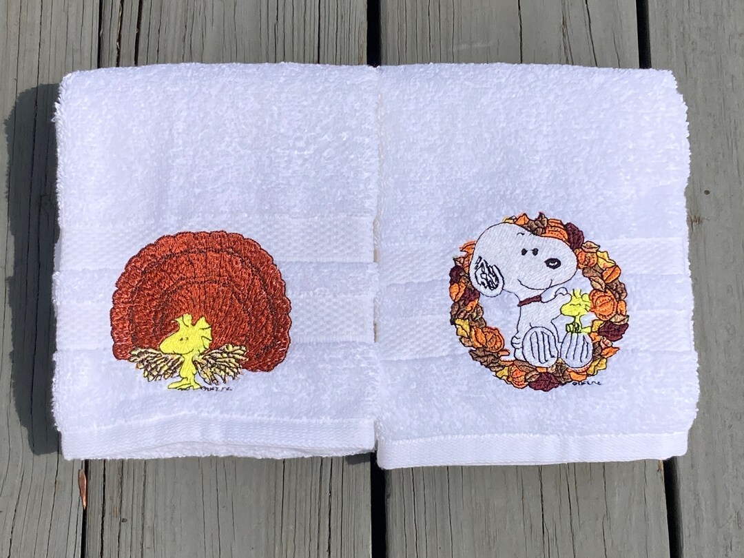 Lovable Black and White Beagle With Bird Friend Dressed for Fall Hand ...