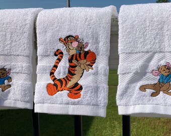 Winnie the Pooh Hand Towel - Etsy