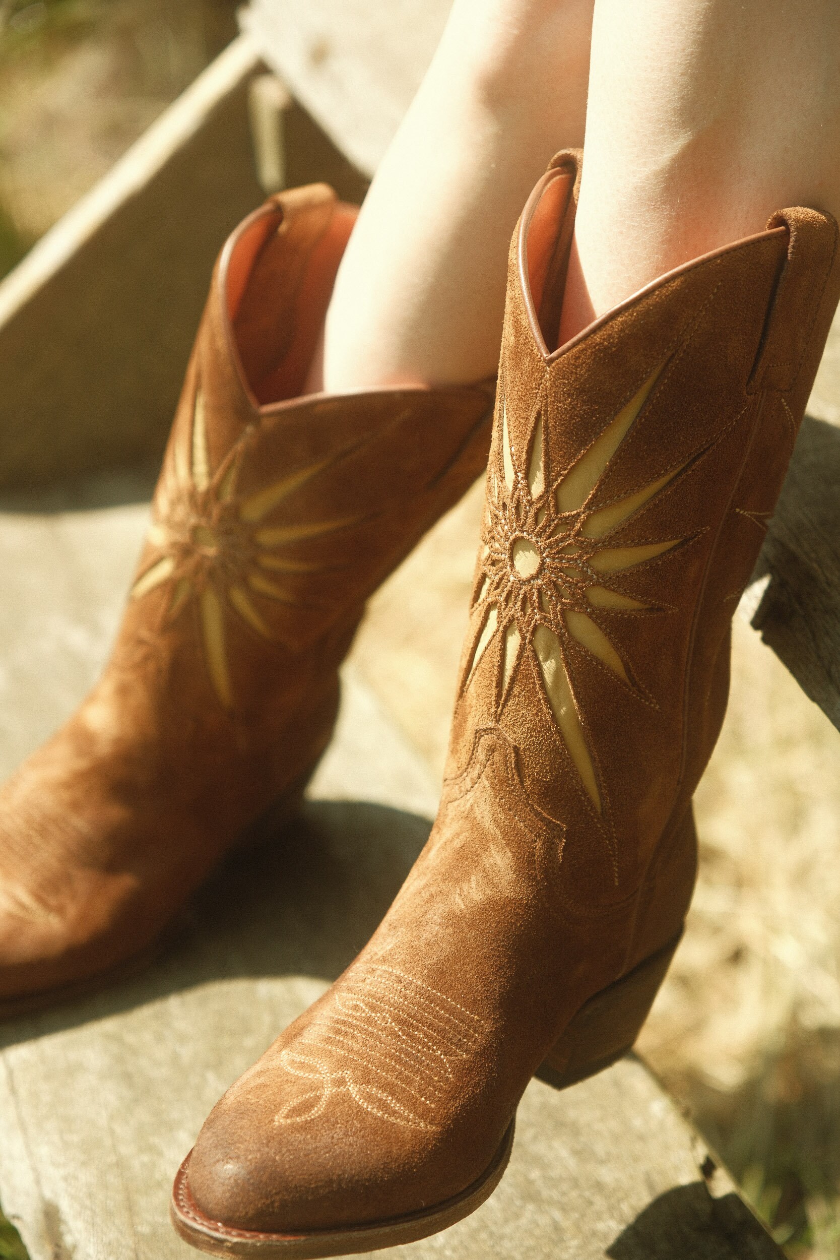 Western Suede Sun Boots - Etsy