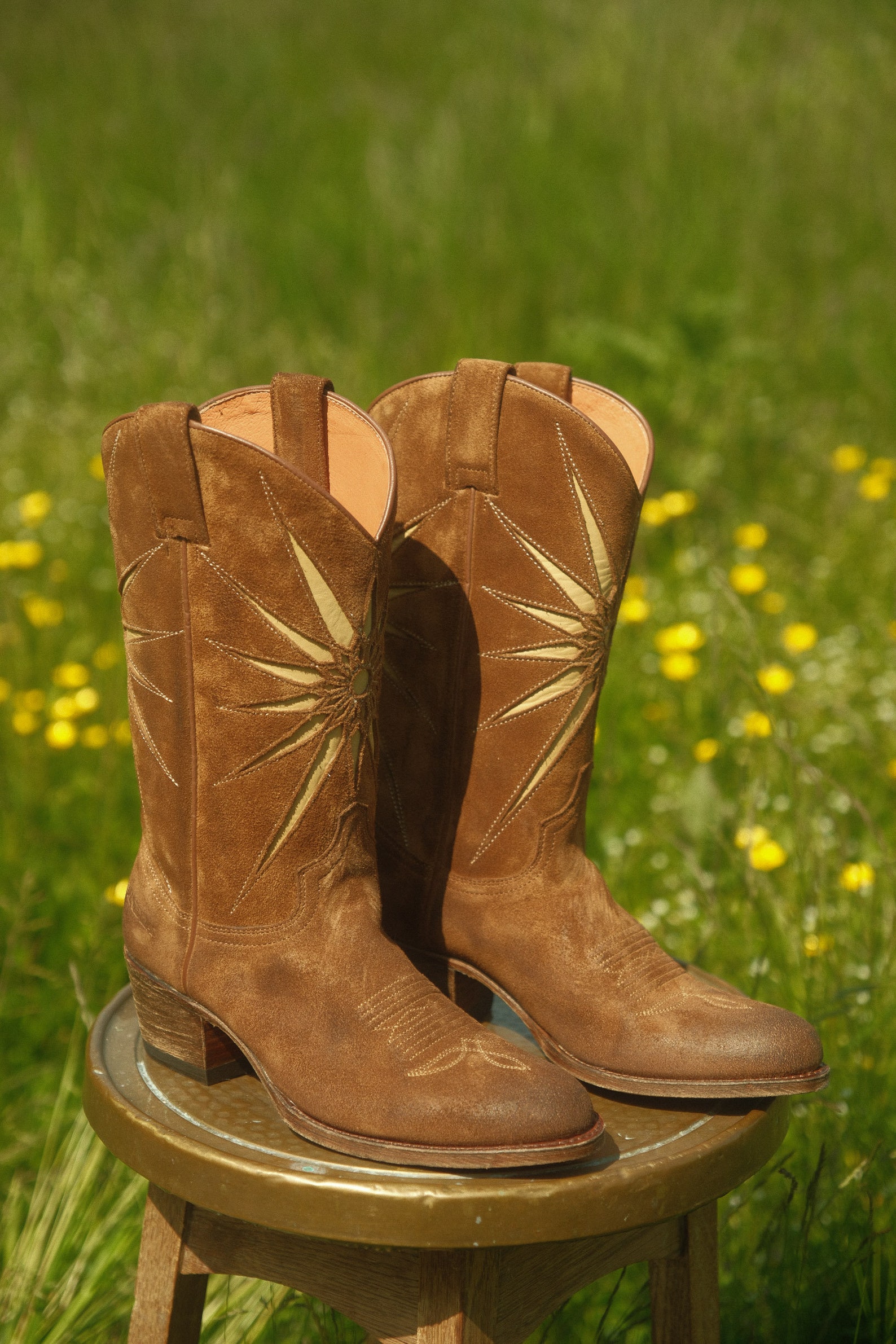 Western Suede Sun Boots - Etsy