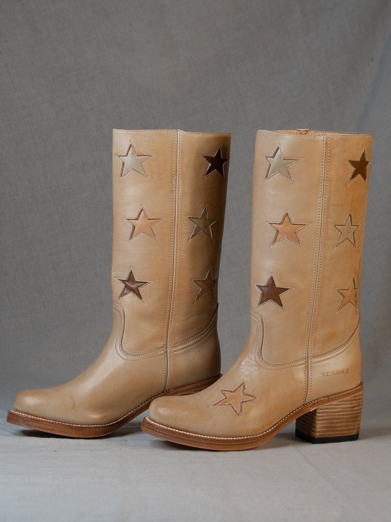 Star Boots in Tan | Etsy