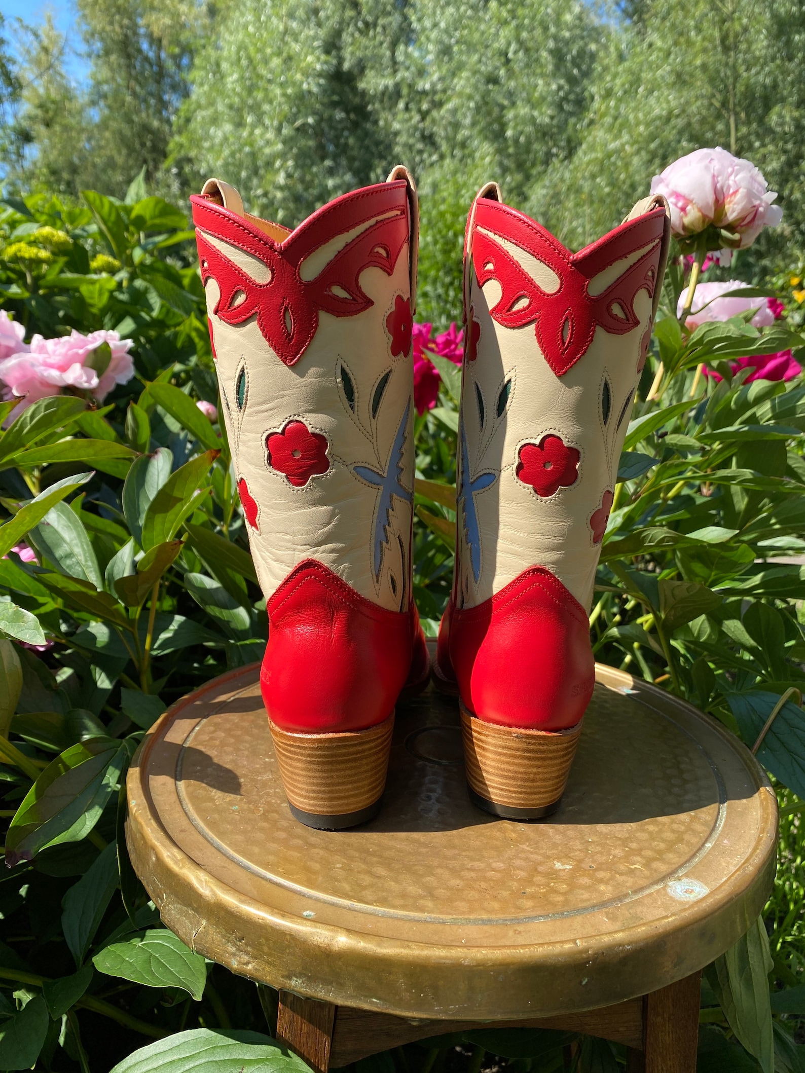 Colibri Boots Red Bird Flower - Etsy